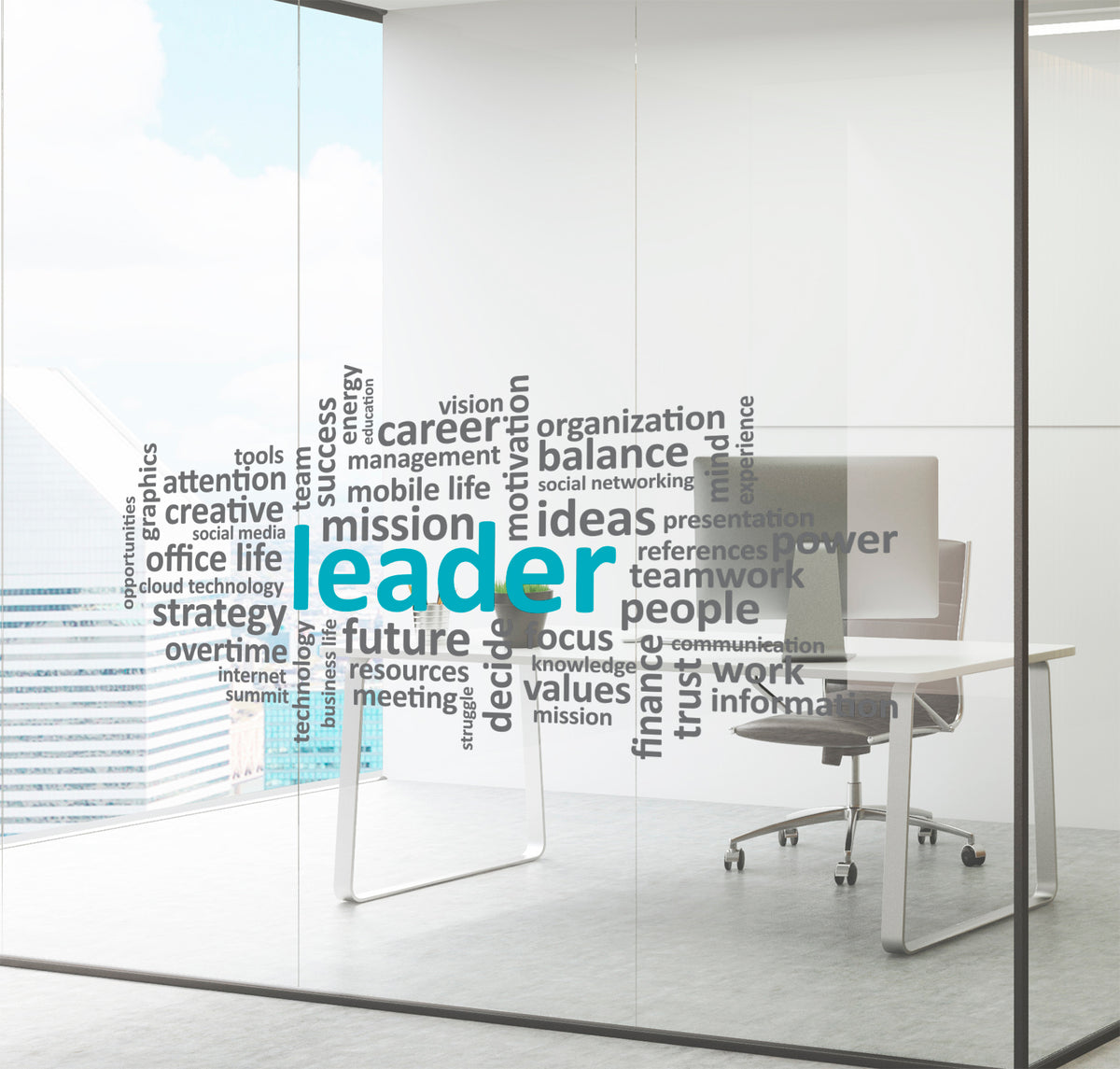 Wall Decal Office Teamwork Team Work Leader Interior Decor zc026 ...